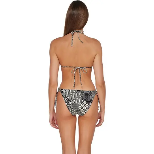 SUNSETS Everlee Tie Side Bikini Bottom - Venice Seagrass Texture