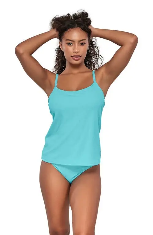 PACIFICA BY SUNSETS Coralie Tankini Swimsuit Top D Cup - Pool Party