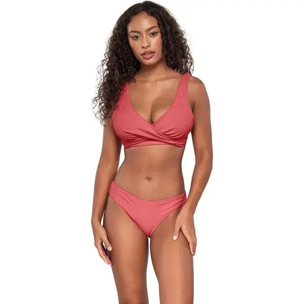 PACIFICA BY SUNSETS Mirabella Dd Cup Bikini Top - Hibiscus Tea