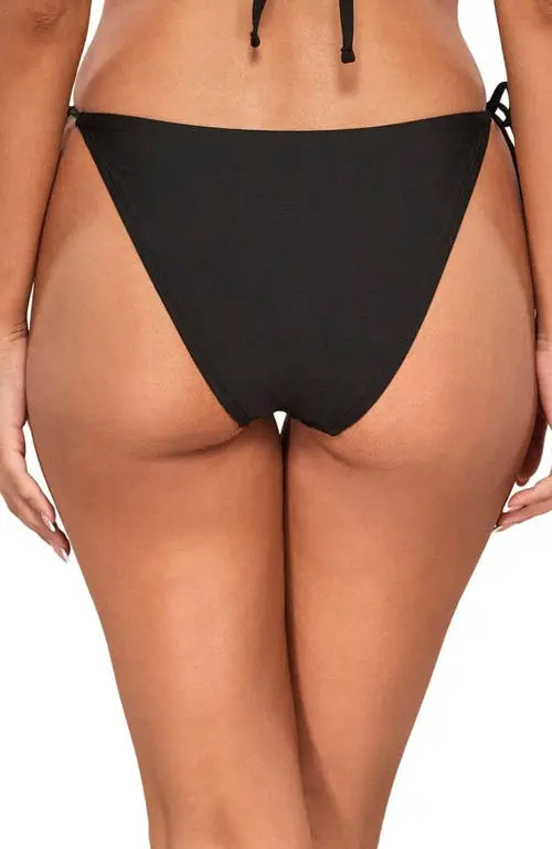 SWIM SYSTEMS Mckenna Tie Side Bikini Bottom - Black