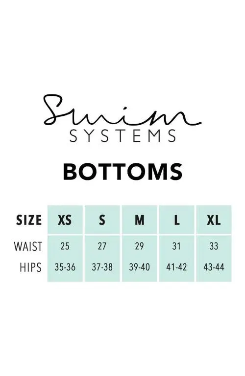 SWIM SYSTEMS Mckenna Tie Side Bikini Bottom - Black