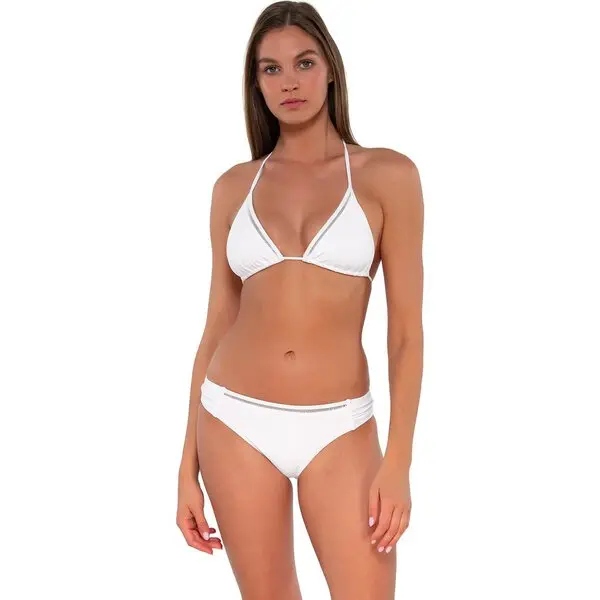 SUNSETS Laney Triangle Bikini Top - White Lily