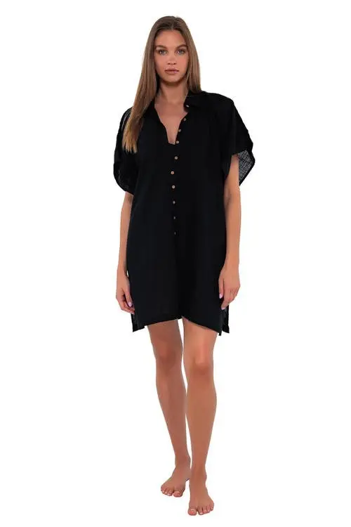 SUNSETS Shore Thing Tunic - Black