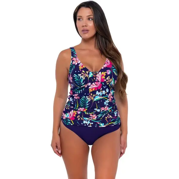 SUNSETS ESCAPE Emerson Tankini Swimsuit Top - Island Getaway