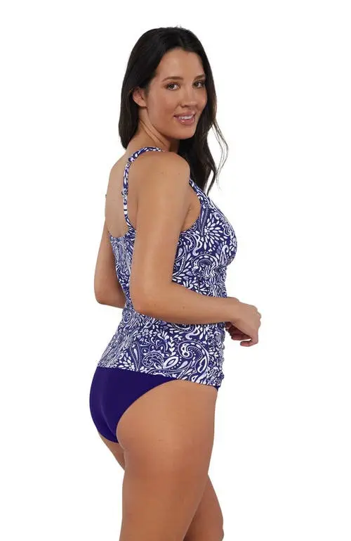 SUNSETS ESCAPE Emerson Tankini Swimsuit Top - Marina