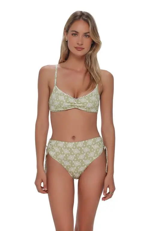 SWIM SYSTEMS Malia High Waist Bikini Bottom - Cactus Flower