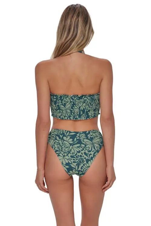 SWIM SYSTEMS Malia High Waist Bikini Bottom - Flutter Lurex