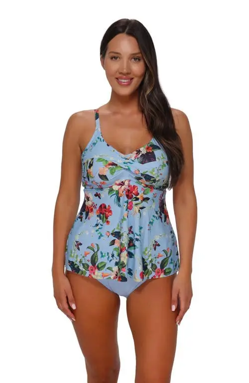 SUNSETS ESCAPE Tori Tankini Swimsuit Top - Budding Romance