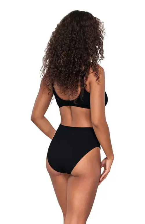 PACIFICA BY SUNSETS Astrid High Waist Bikini Bottom - Black Pacifica