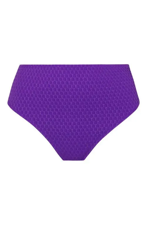 PACIFICA BY SUNSETS Astrid High Waist Bikini Bottom - Purple Gem Lurex