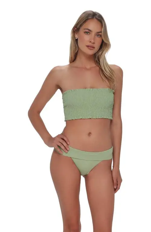SWIM SYSTEMS Kali Tube Bikini Top - Aloe Lurex