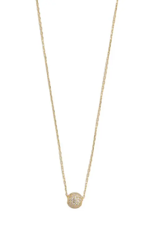 Argento Vivo Cubic Zirconia Pendant Necklace - Gold