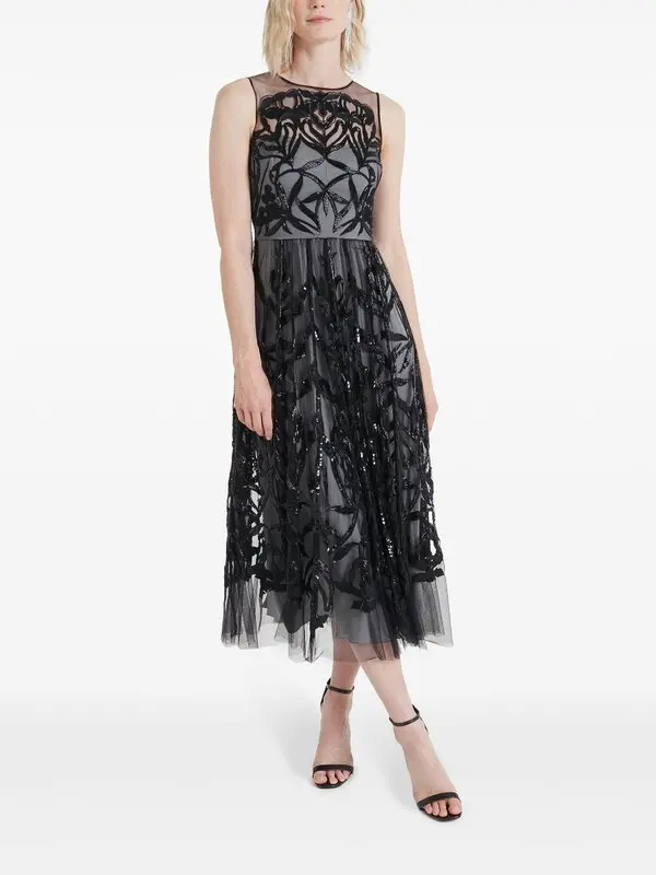 TEMPERLEY LONDON Inez Midi Dress - Black