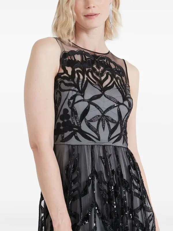 TEMPERLEY LONDON Inez Midi Dress - Black