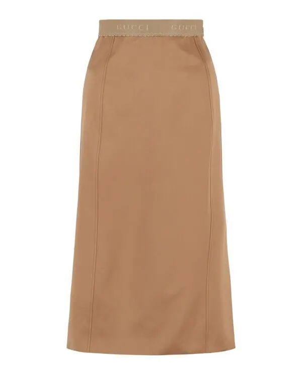 Gucci Silk Midi Skirt