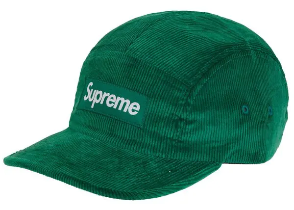 Supreme Corduroy Camp Cap - Green
