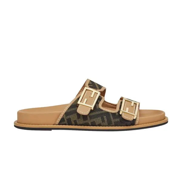 Fendi Feel Slides Ff Baguette