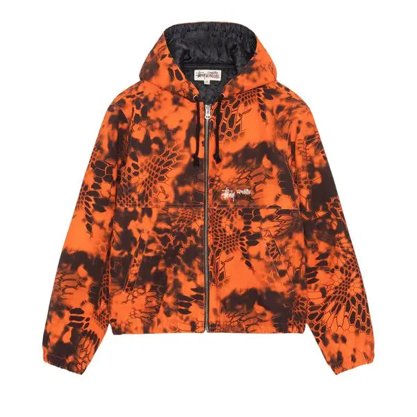 StÜssy Inferno Hooded Work Jacket - Orange