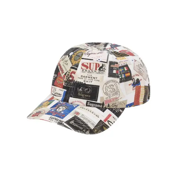 Supreme Labels 6-panel Cap - White