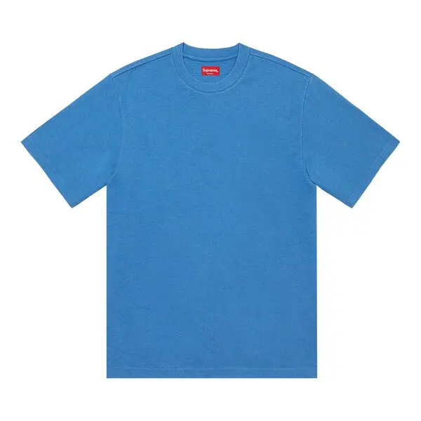 Supreme Contrast Appliqué Short-sleeve Top 'light - Blue