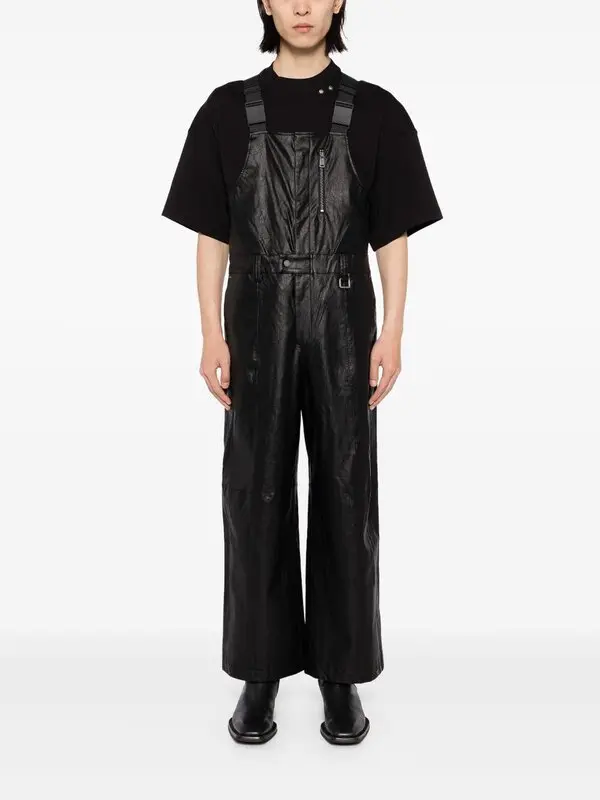 TEAM WANG DESIGN Choices Faux Leather Jumpsuit