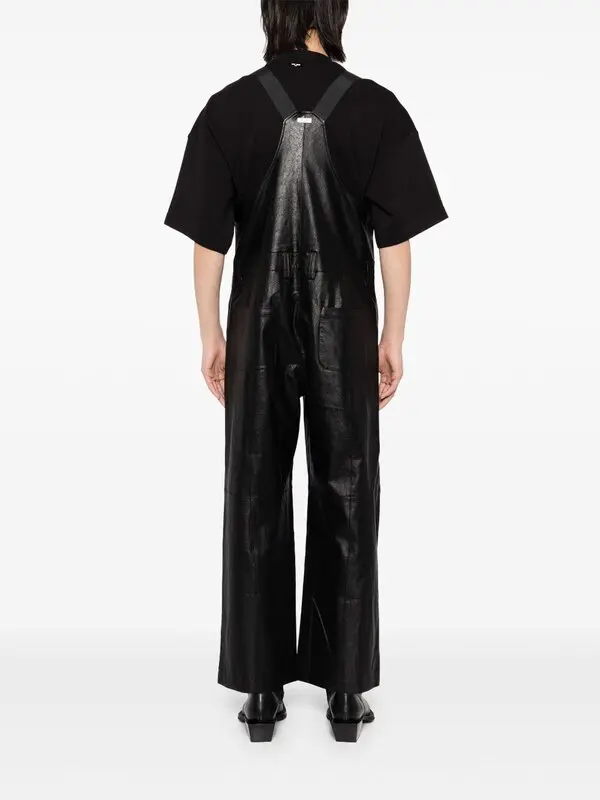 TEAM WANG DESIGN Choices Faux Leather Jumpsuit
