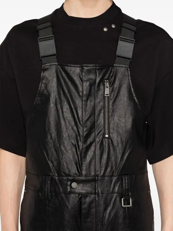 TEAM WANG DESIGN Choices Faux Leather Jumpsuit
