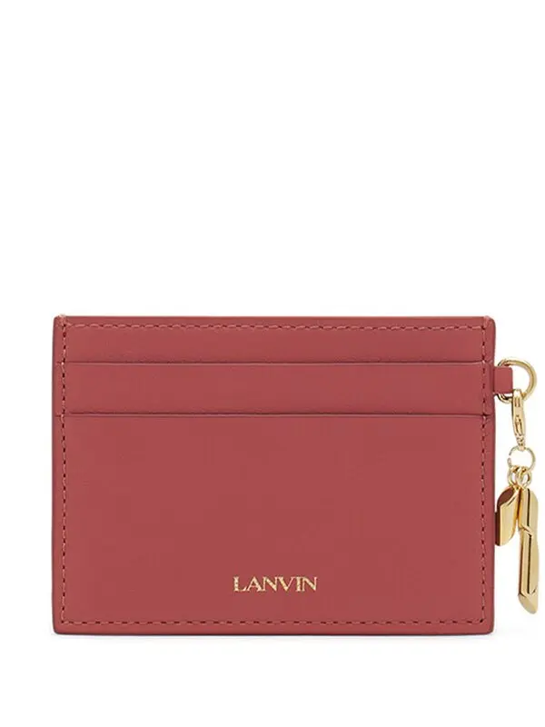 LANVIN Leather Cardholder - Red
