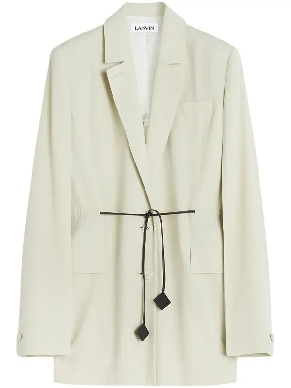 LANVIN Virgin Wool Blazer - Neutrals