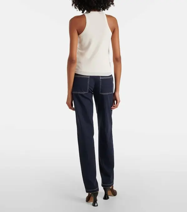 Max Mara Arnes Cotton Tank Top - White