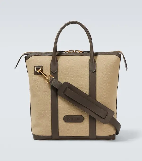 TOM FORD Buckley East West Tote - Beige