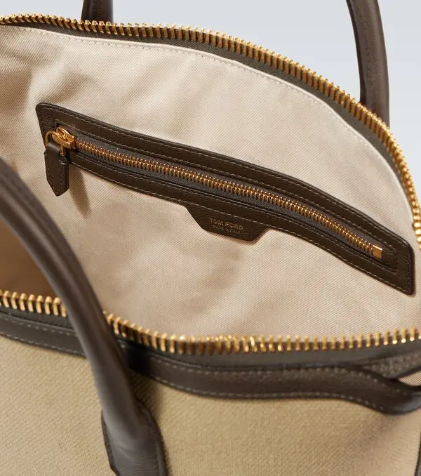 TOM FORD Buckley East West Canvas Tote Bag