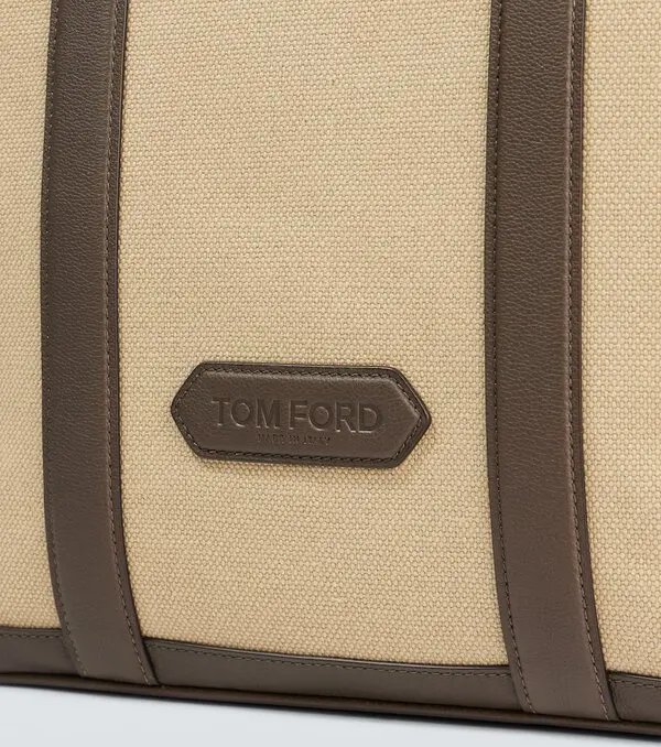 TOM FORD Buckley East West Canvas Tote Bag