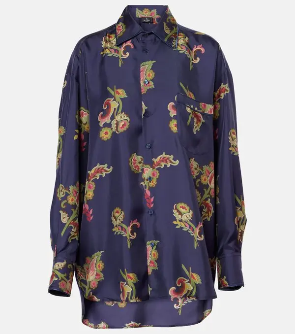 Etro Printed Silk Shirt