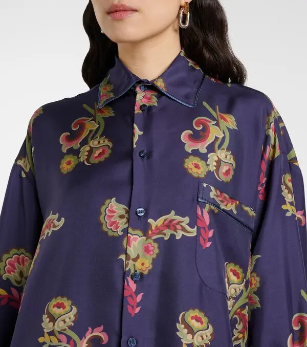 Etro Printed Silk Shirt