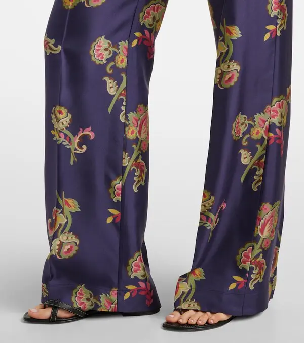 Etro Silk Palazzo Pants