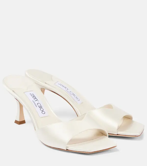 JIMMY CHOO Skye Mules - White