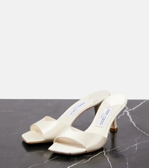 JIMMY CHOO Skye Mules - White