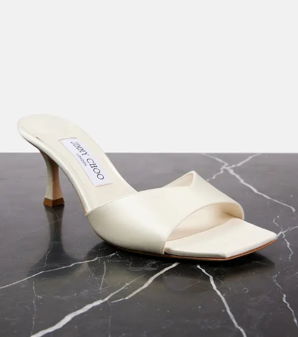 JIMMY CHOO Skye Mules - White