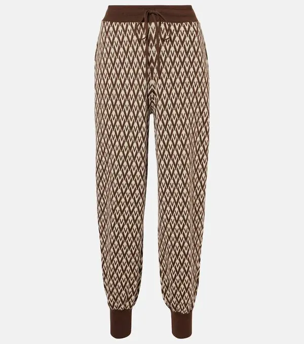 Valentino Garavani Toute La V Virgin Wool Track Pants