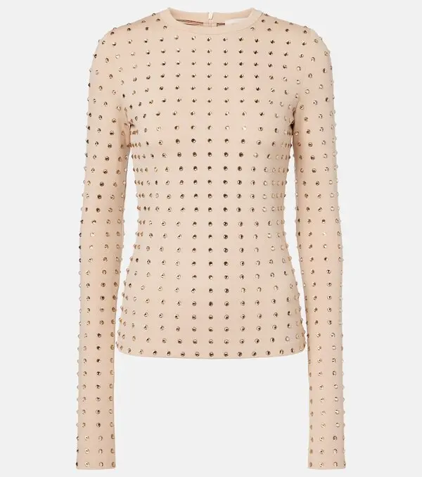 Sportmax Negus Embellished Top - Pink