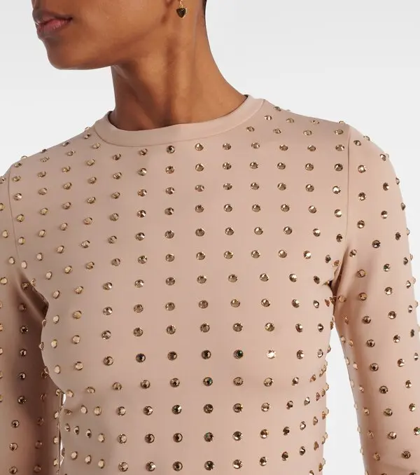 Sportmax Negus Embellished Top - Pink