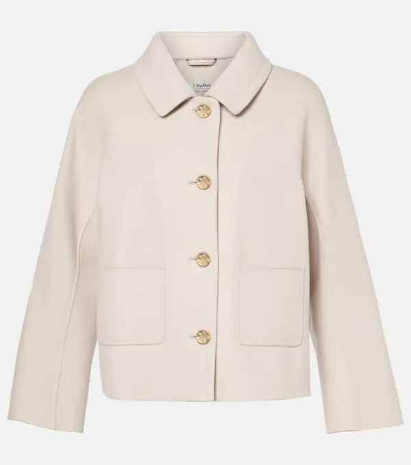 Max Mara Sogno Double-breasted Virgin Wool Jacket