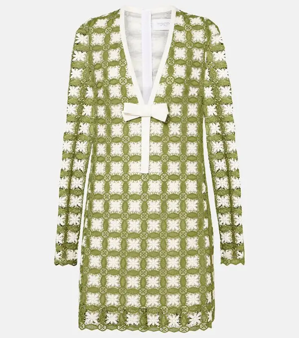 Giambattista Valli Open-knit Minidress