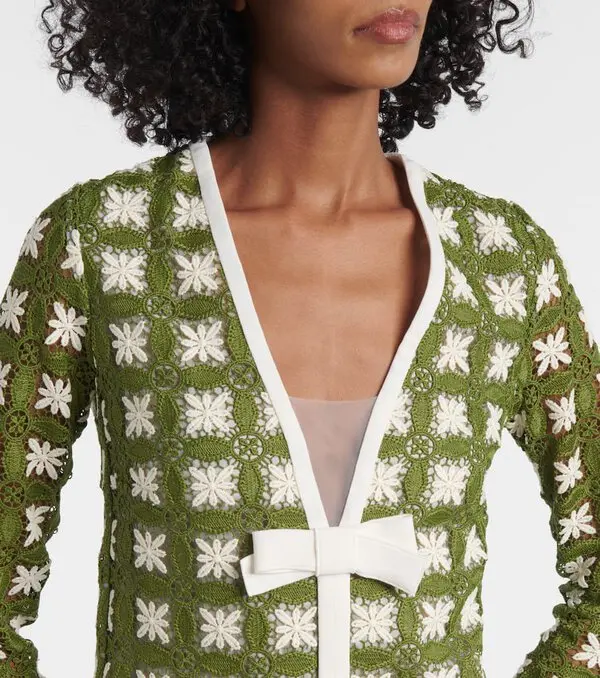 Giambattista Valli Open-knit Minidress