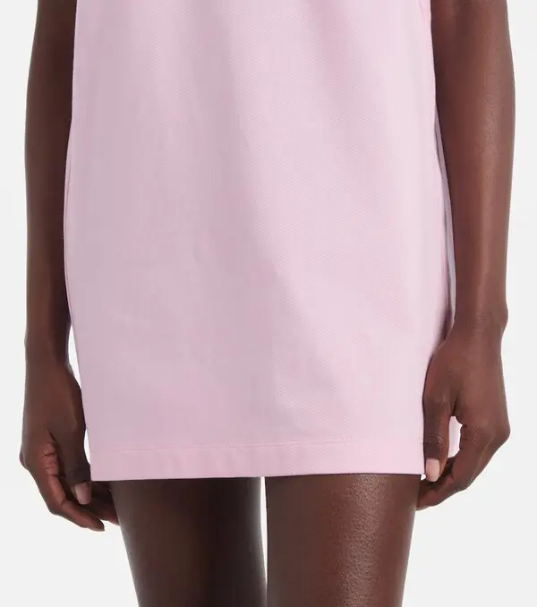 PATOU Logo Cotton Polo Dress - Pink