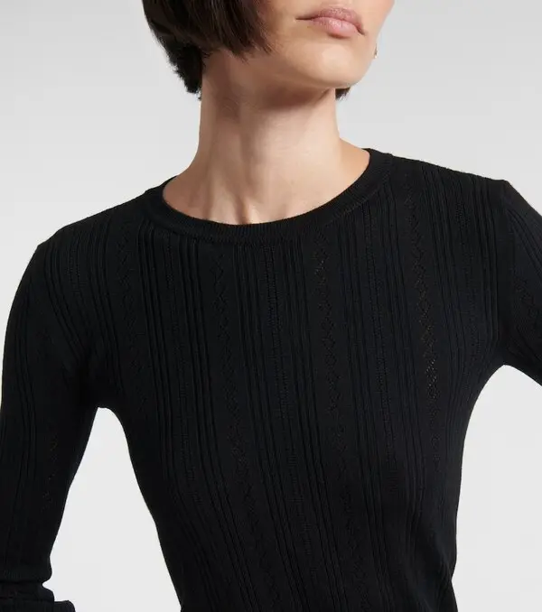Valentino Garavani Maglia Virgin Wool Sweater - Black
