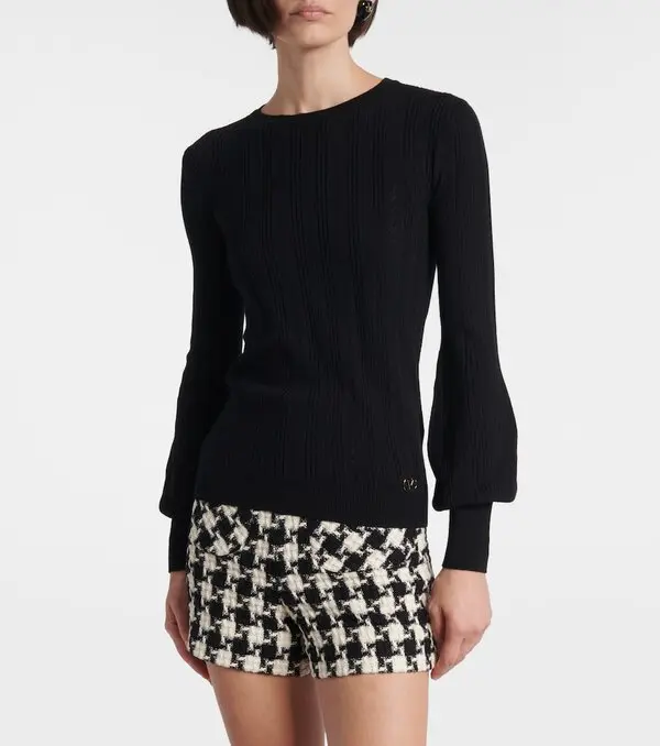 Valentino Garavani Maglia Virgin Wool Sweater - Black