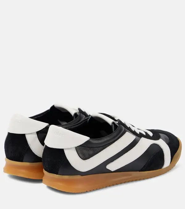 Proenza Schouler Track Suede-trimmed Leather Sneakers - Black