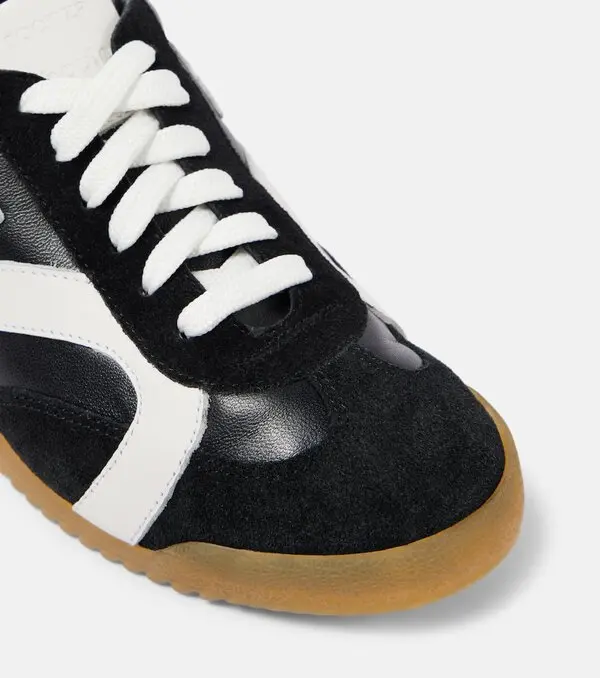 Proenza Schouler Track Suede-trimmed Leather Sneakers - Black